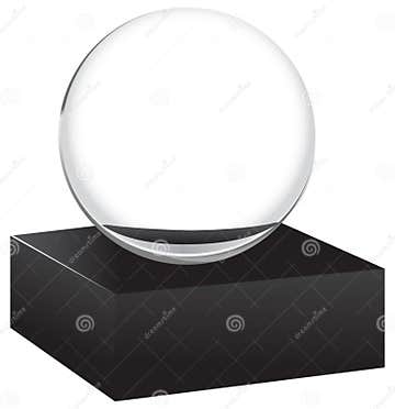 Snow globe or magic ball stock vector. Illustration of globe - 136334542