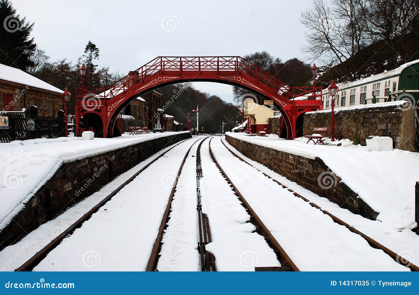 Snow At Goathland Railway Station Royalty Free Stock Photo - Image ...