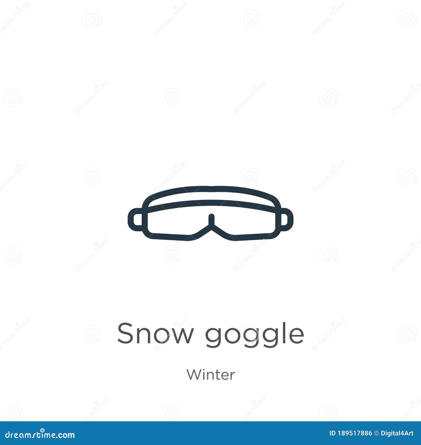 Snow Goggle Transparent Icon. Snow Goggle Symbol Design From Win Vector ...