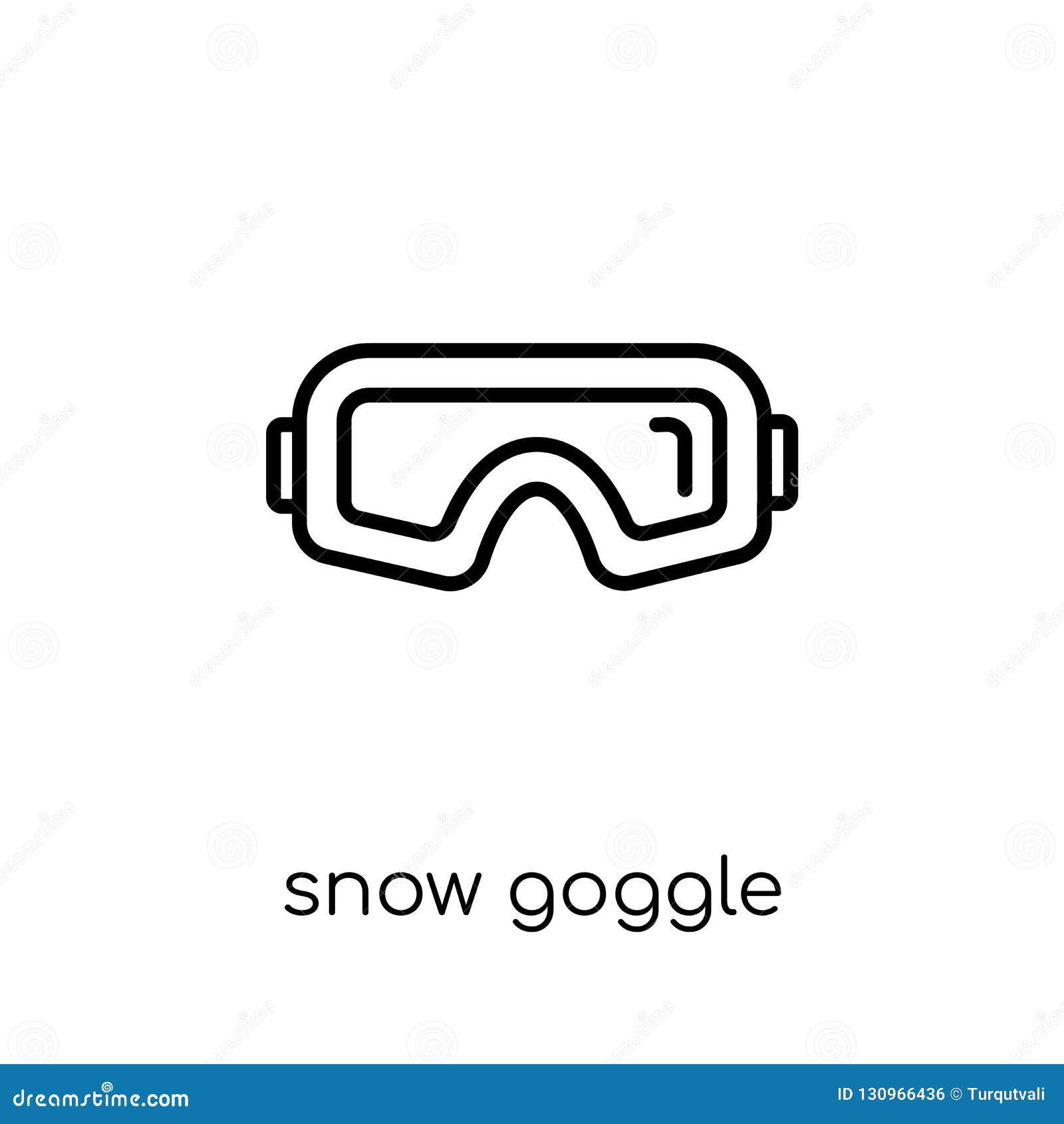 Snow Goggle Icon from Winter Collection. Stock Vector - Illustration of ...