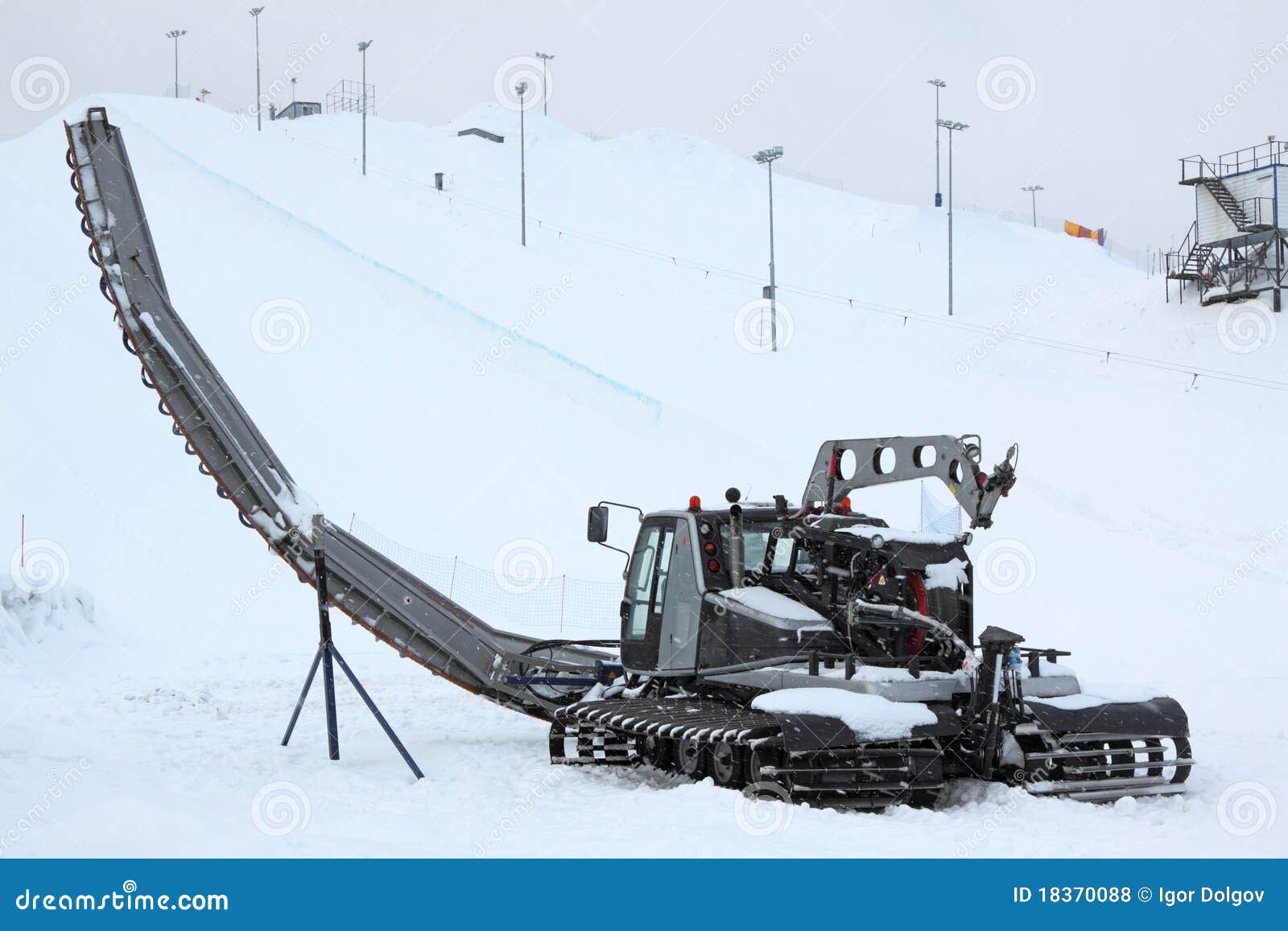 Snow grooming stock photo. Image of caterpillar, technique - 18370088
