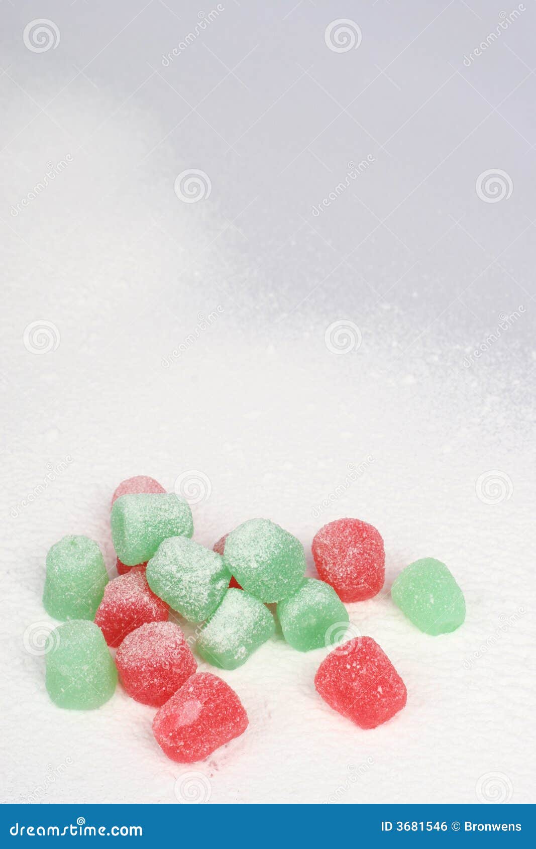 Snow on Gumdrops stock photo. Image of christmas, sweet - 3681546