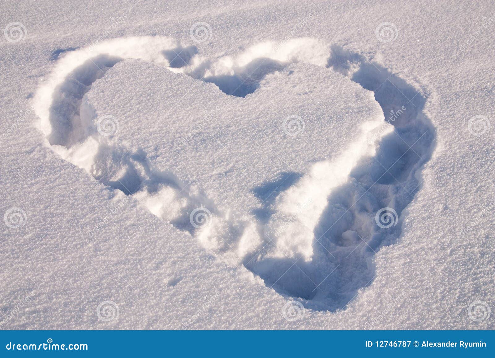 Snow heart stock image. Image of love, cold, winter, loving - 12746787