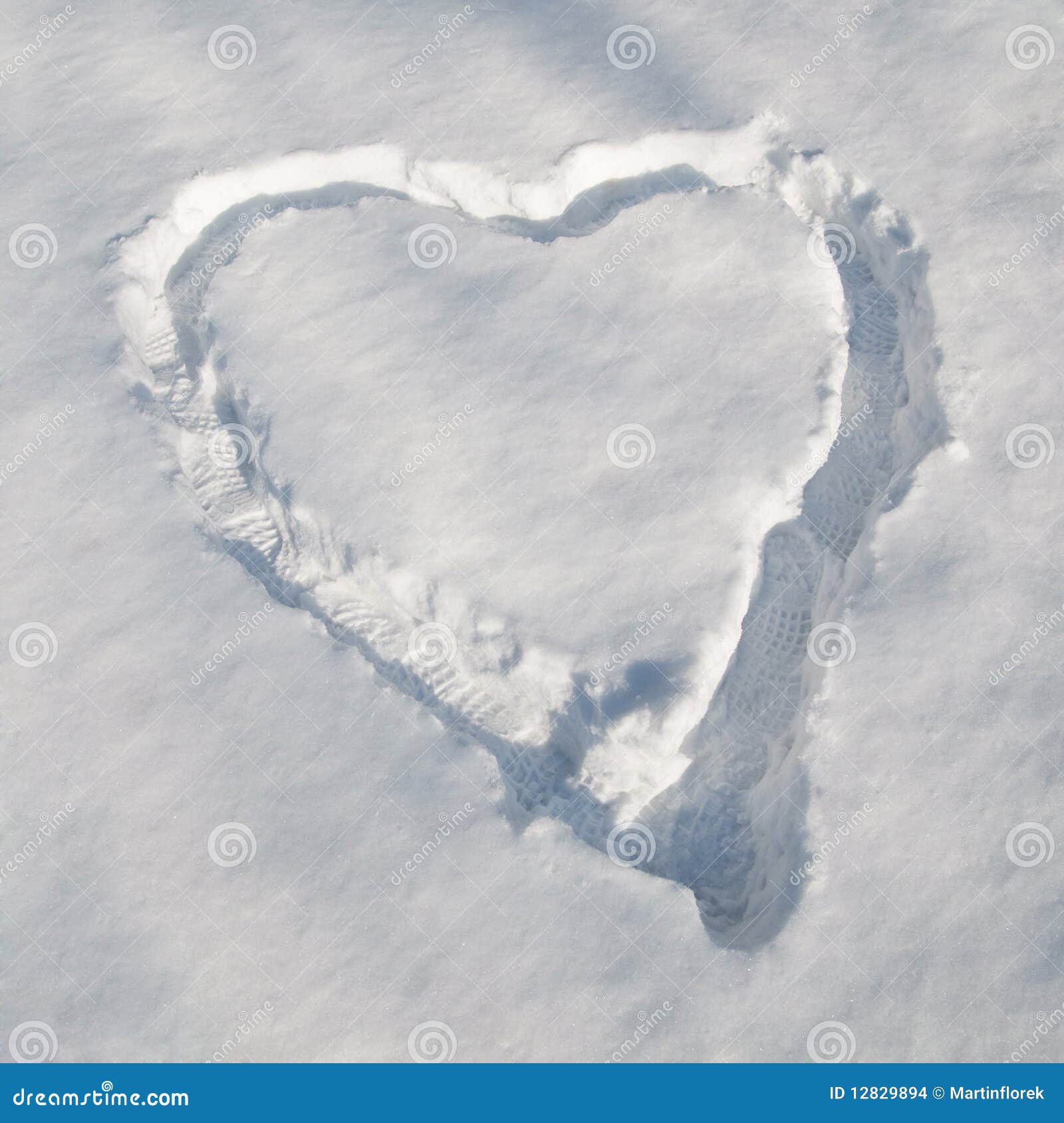 Snow heart stock photo. Image of snow, symbol, sign, heart - 12829894