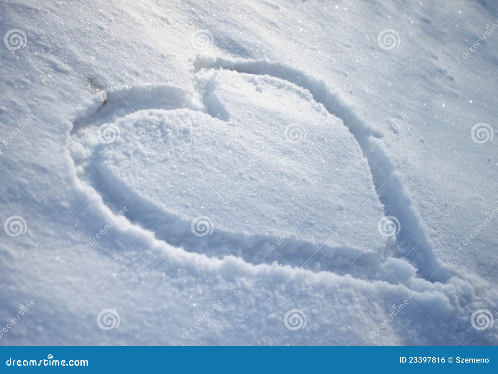 Snow Heart stock photo. Image of snowing, snow, christmas - 23397816