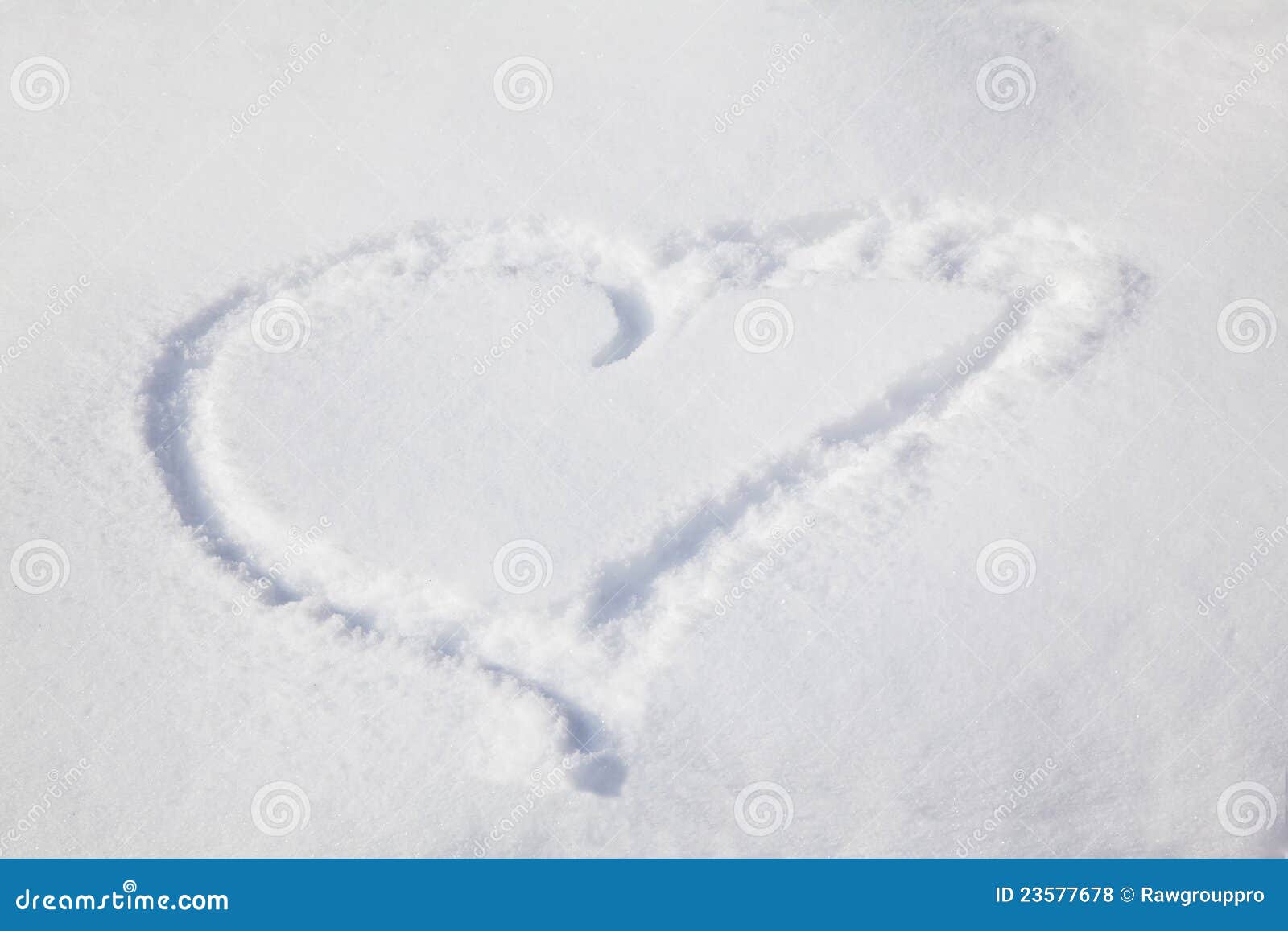 Snow heart stock photo. Image of cold, love, romantic - 23577678