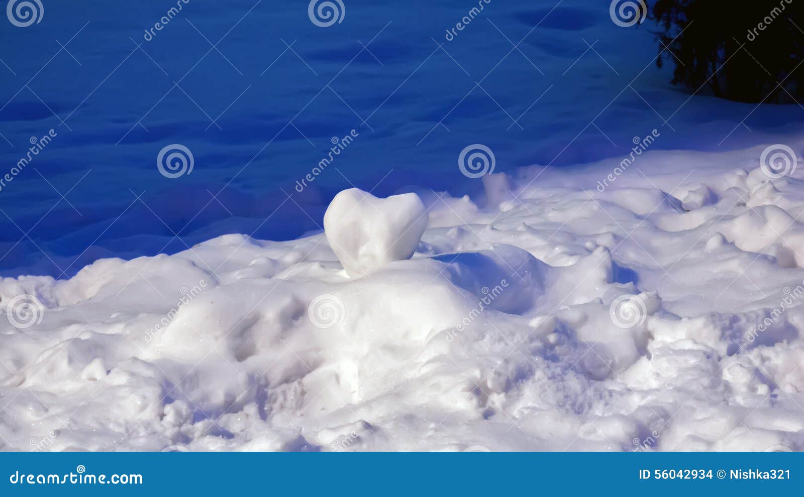 Snow heart stock photo. Image of valentine, snow, outdoor - 56042934