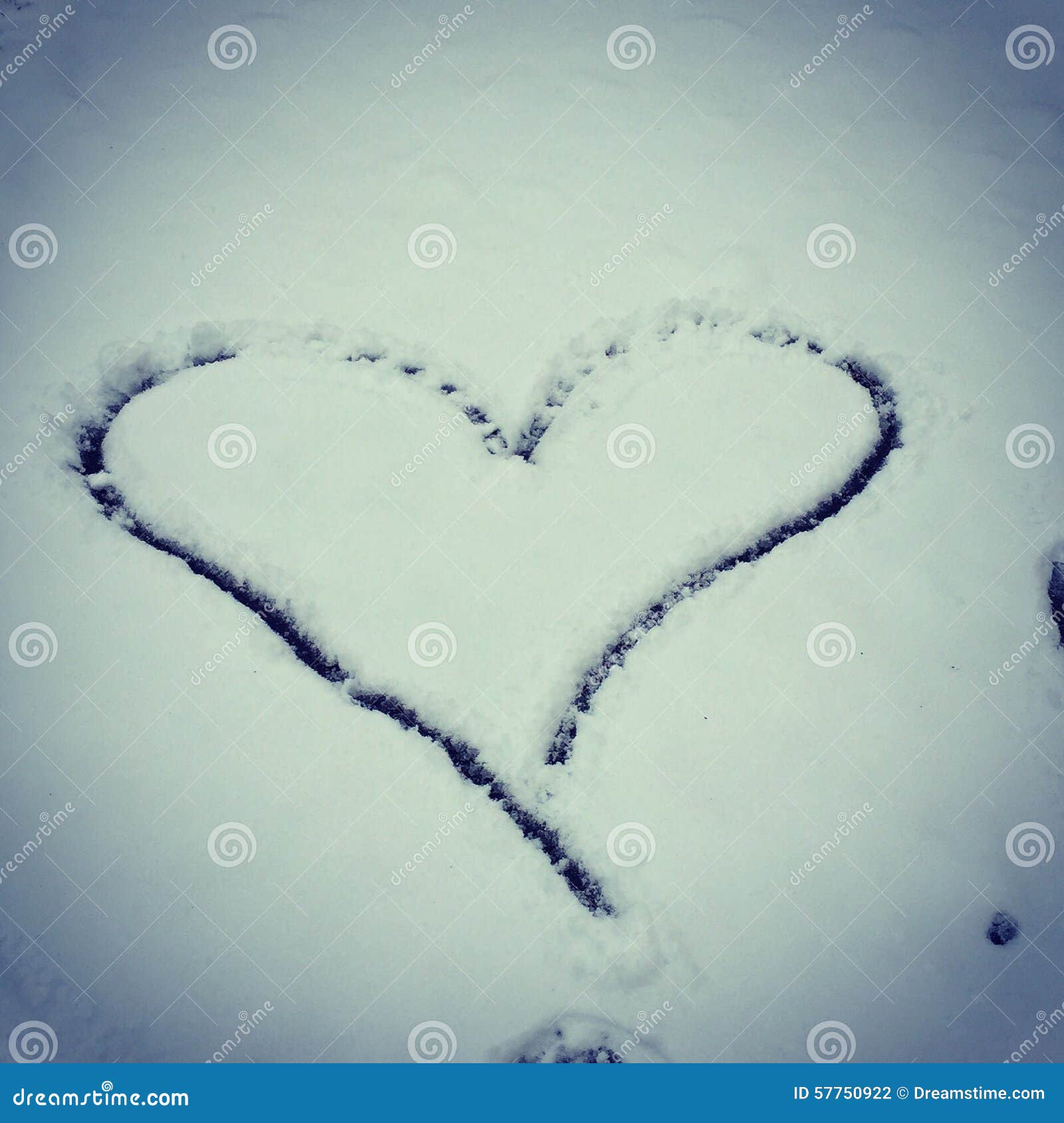 Snow Heart stock photo. Image of lake, virginia, snow - 57750922