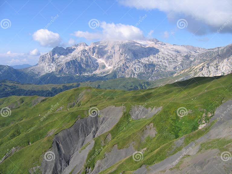 Snow in high mountains stock image. Image of earth, brown - 12574355