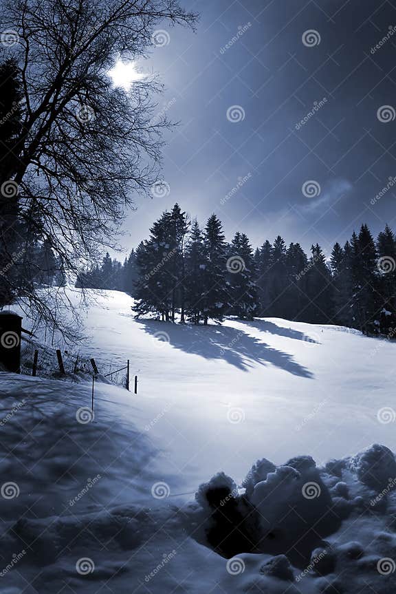 Snow hill stock image. Image of typical, sunny, snowcovered - 3497055