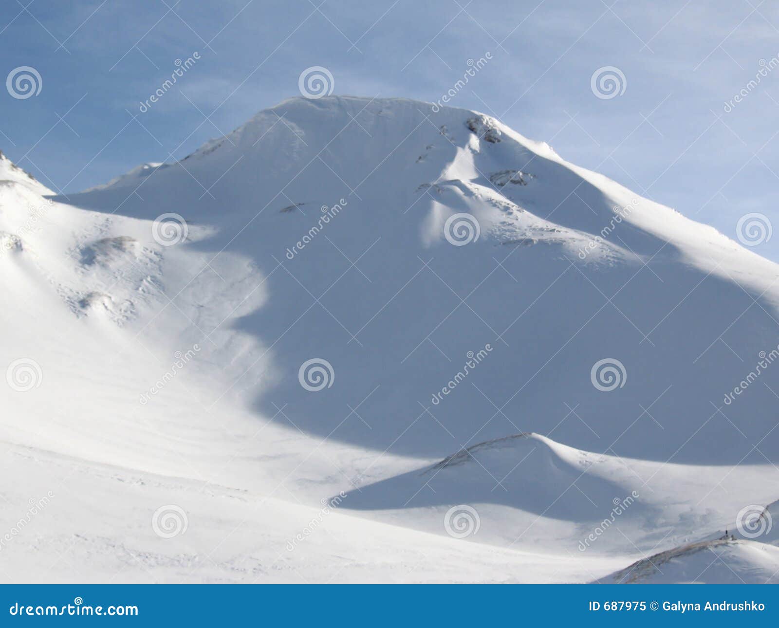 Snow hill stock image. Image of lifestyle, rock, holiday - 687975