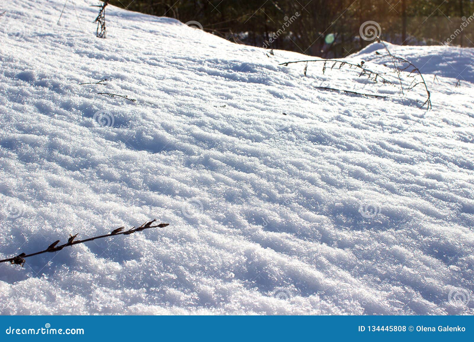 Snow Hill Winter Background Abstract. Stock Photo - Image of season ...