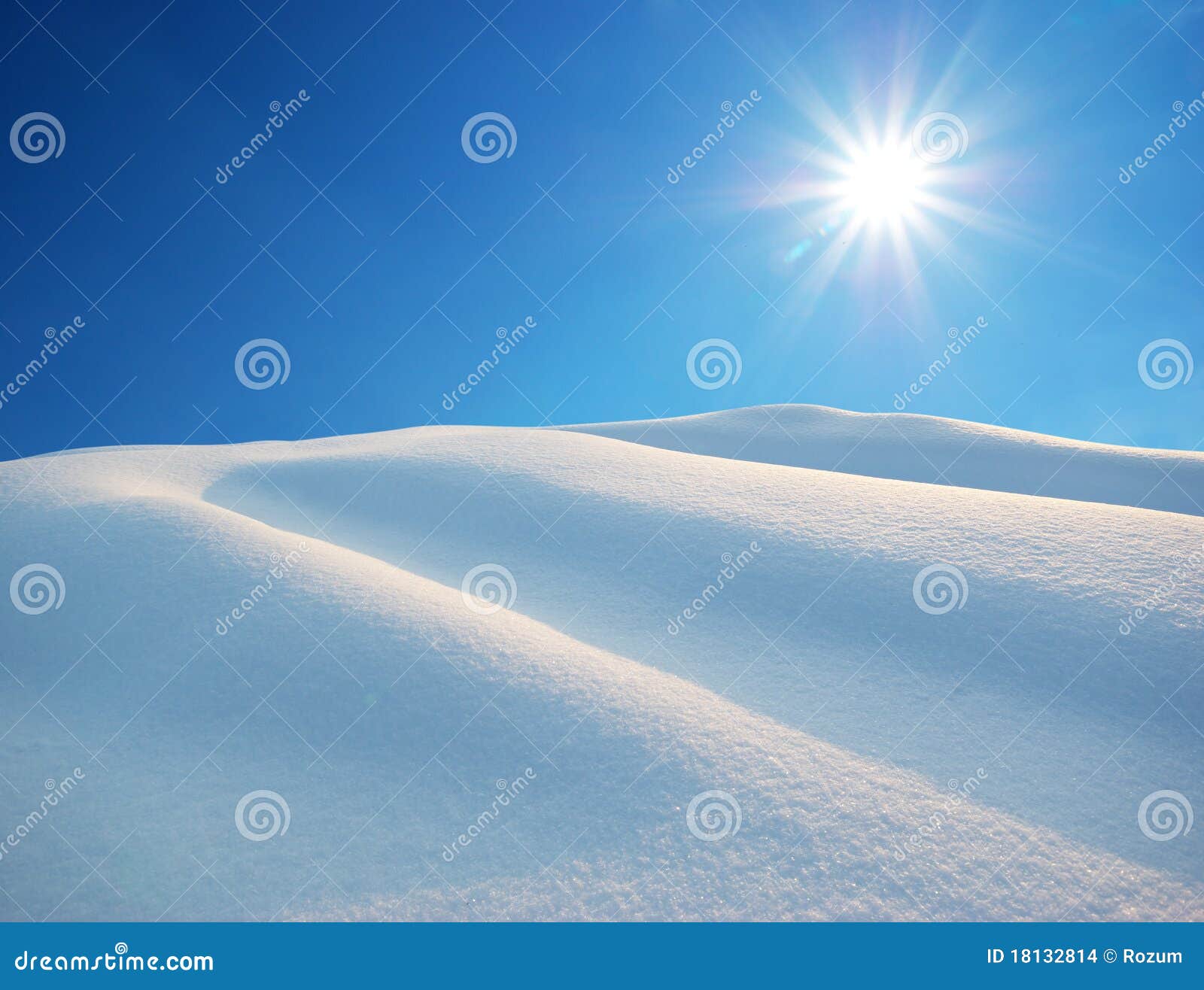 Snow hills stock photo. Image of mountain, cold, calm - 18132814