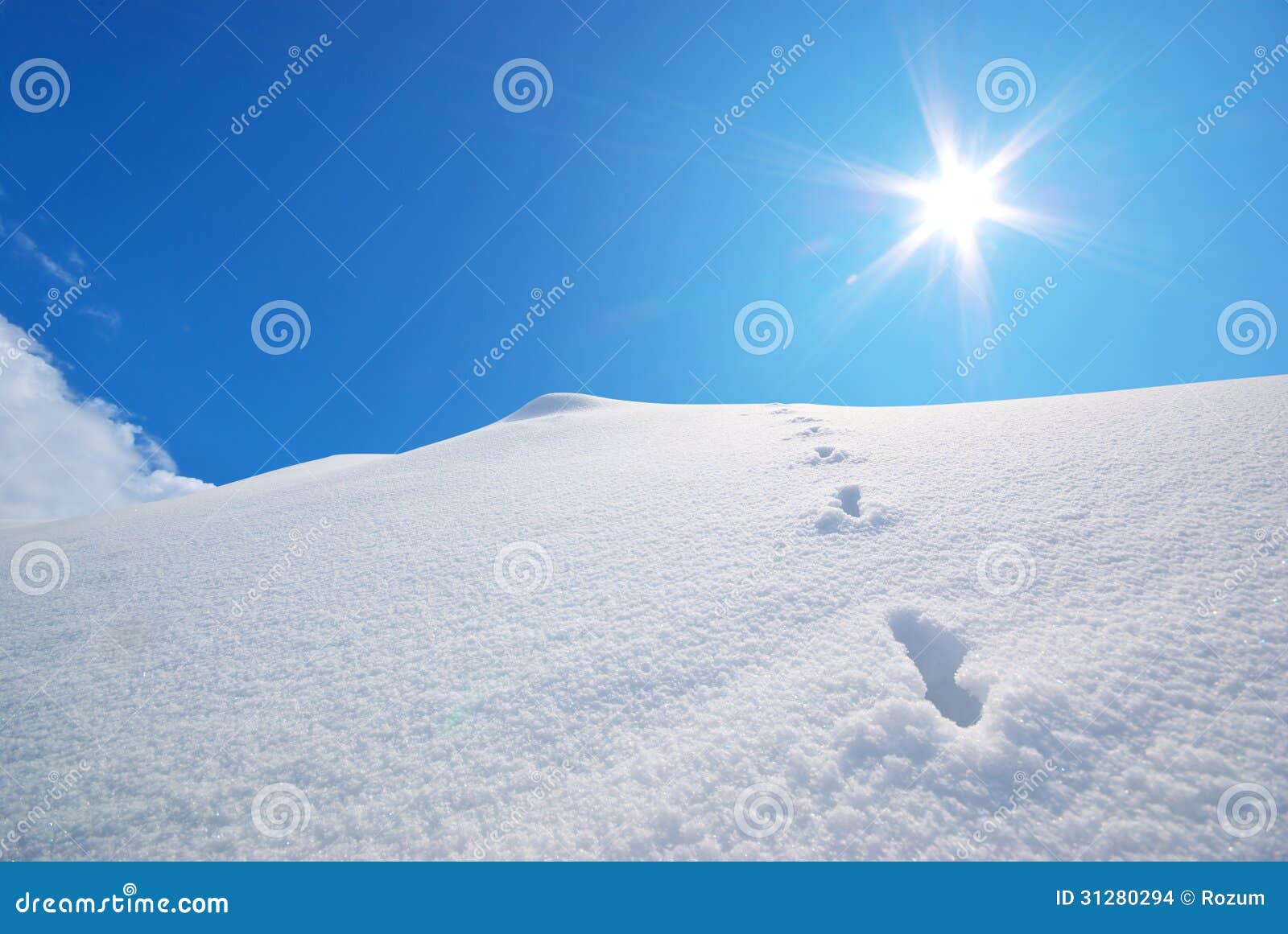 Snow hills. stock photo. Image of calm, pattern, field - 31280294