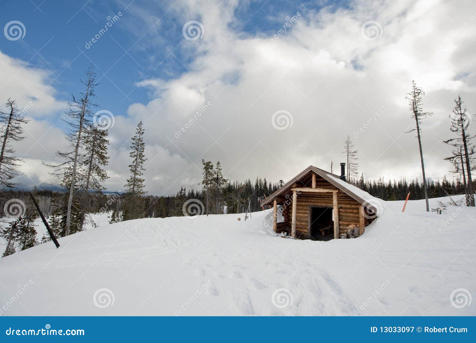 Snow hut stock image. Image of wilderness, cascades, building - 13033097