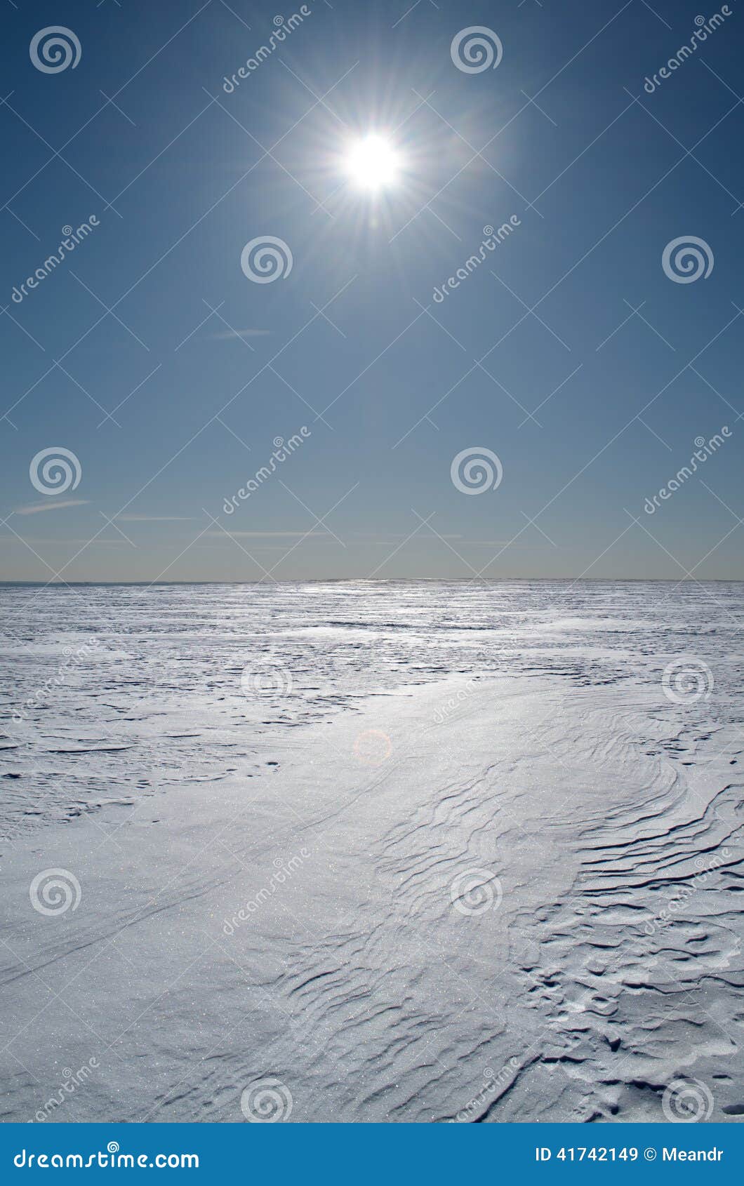 Snow ice crust stock image. Image of nature, horizon - 41742149