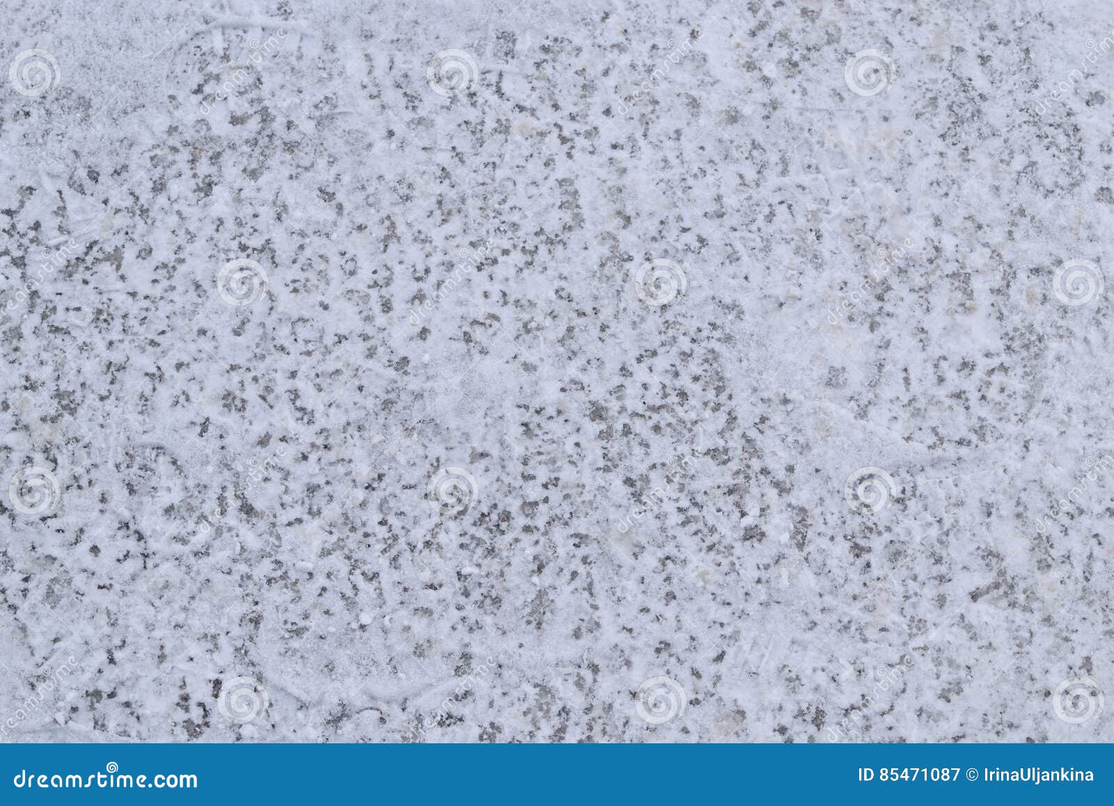 Snow and Ice on the Pavement. Texture. Stock Image - Image of footprint ...
