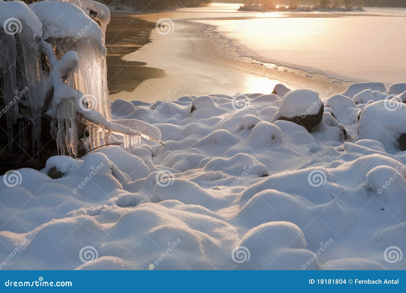 Snow, ice and water 1. stock photo. Image of fragile - 18181804