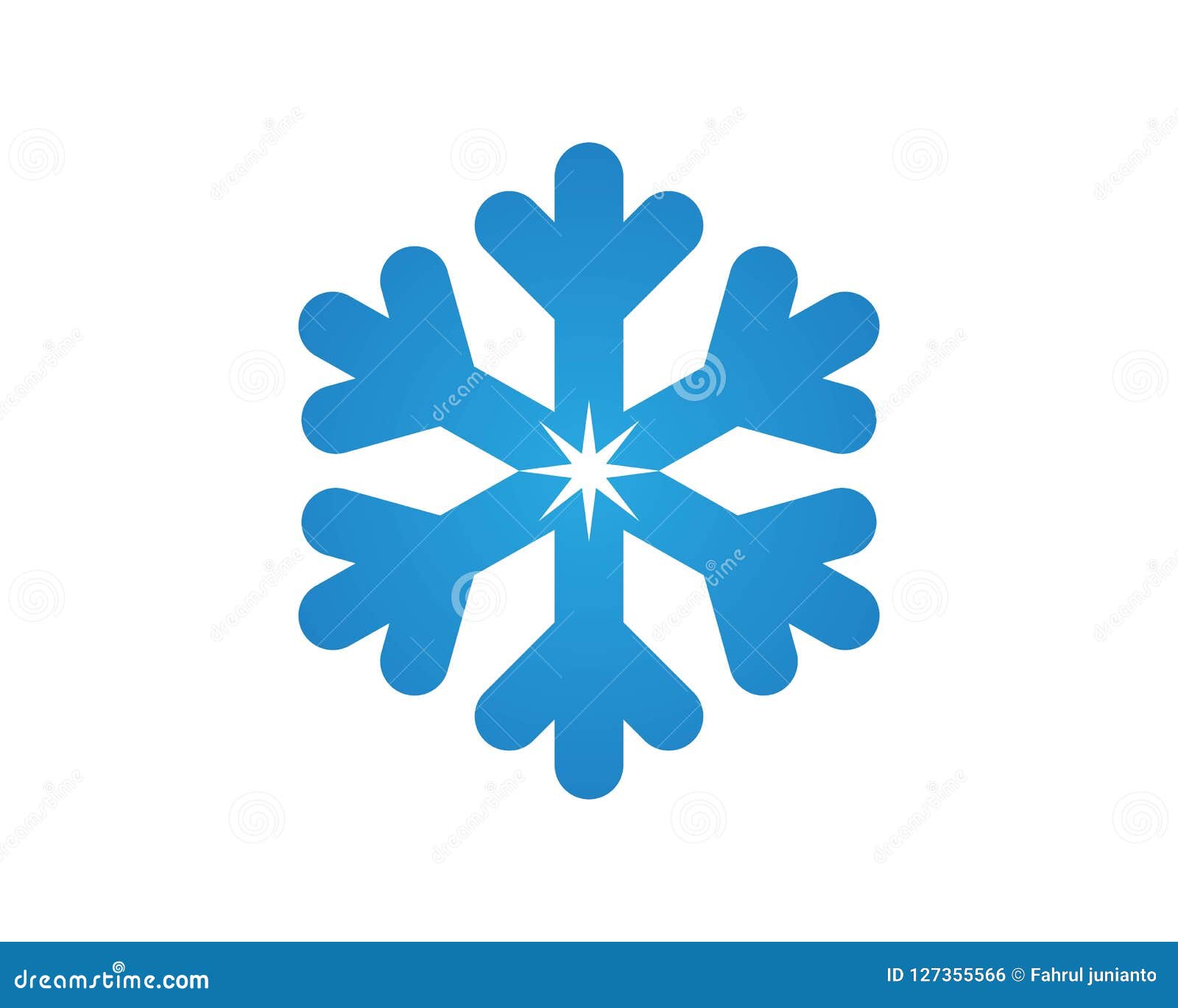 Snow icon logo vector stock vector. Illustration of noel - 127355566