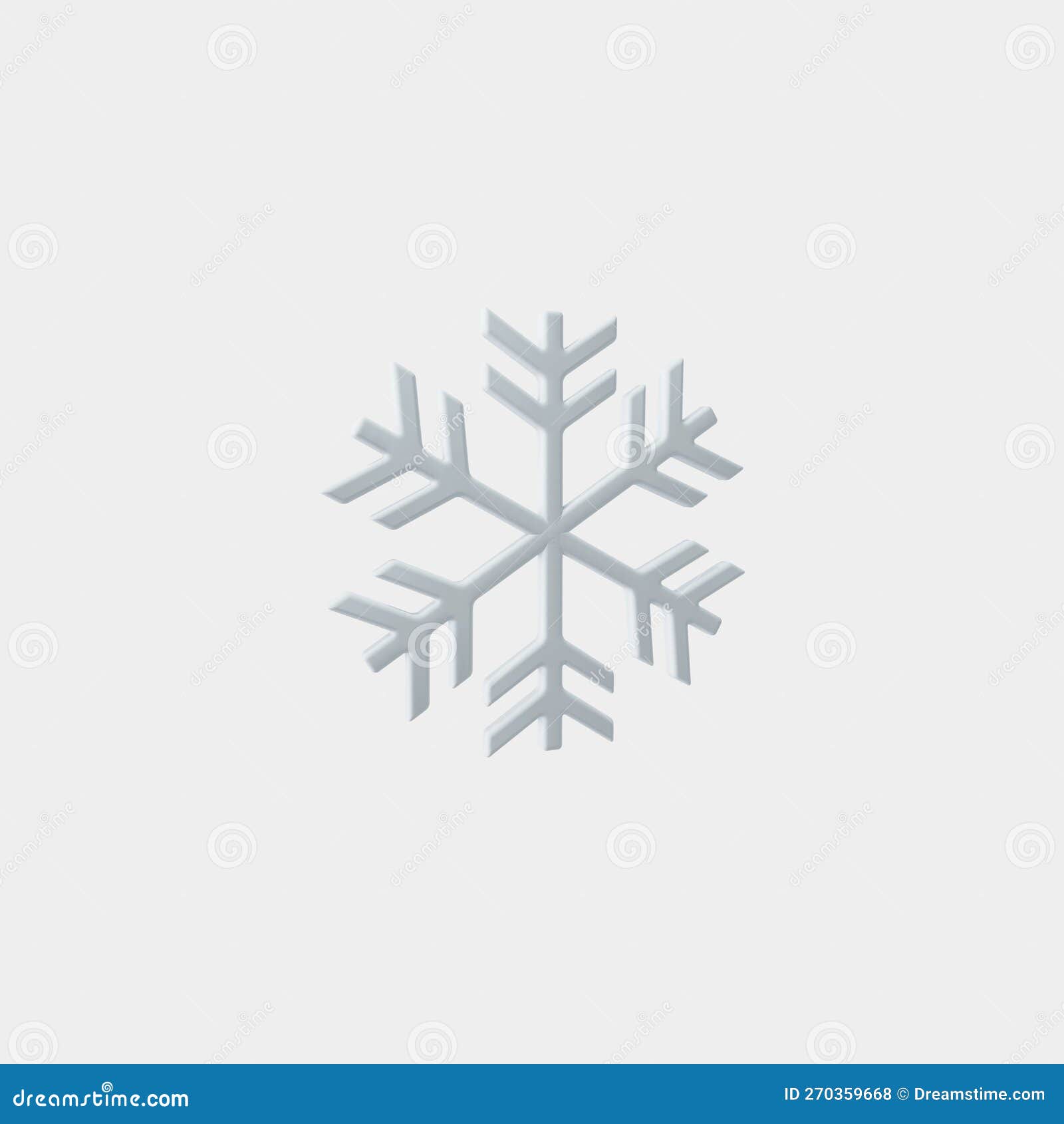 Snow Icon Object 3d Illustration Stock Illustration - Illustration of ...