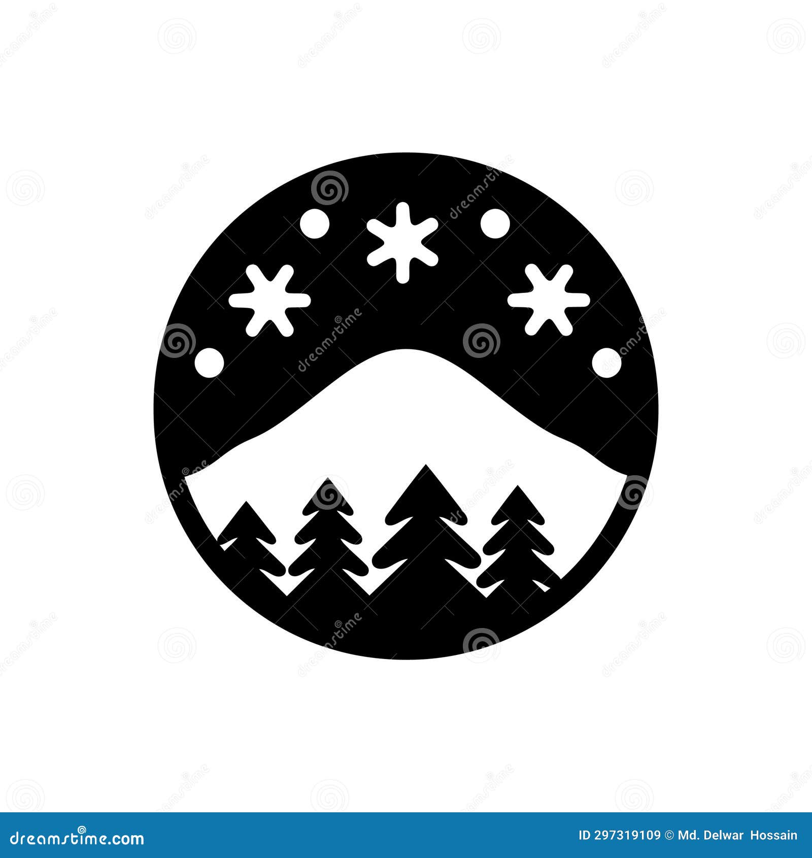 Snow Icon - Simple Vector Illustration Stock Vector - Illustration of ...