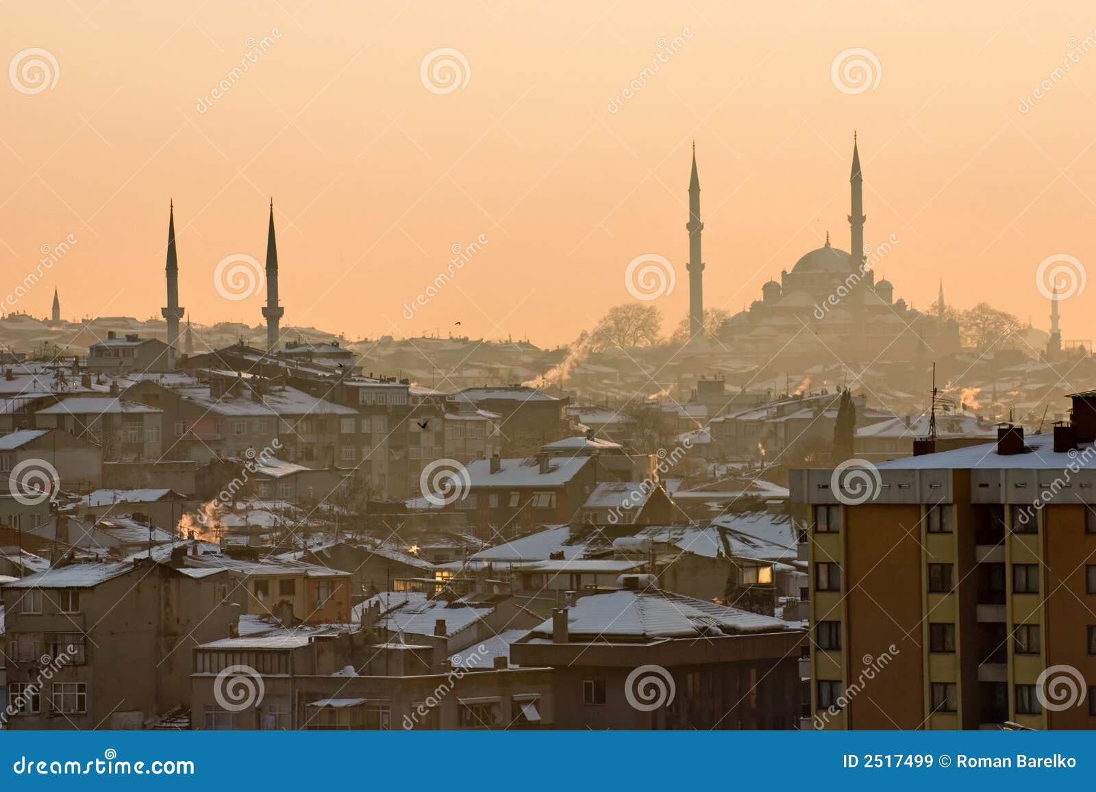 Snow in Istanbul stock image. Image of interest, channel - 2517499