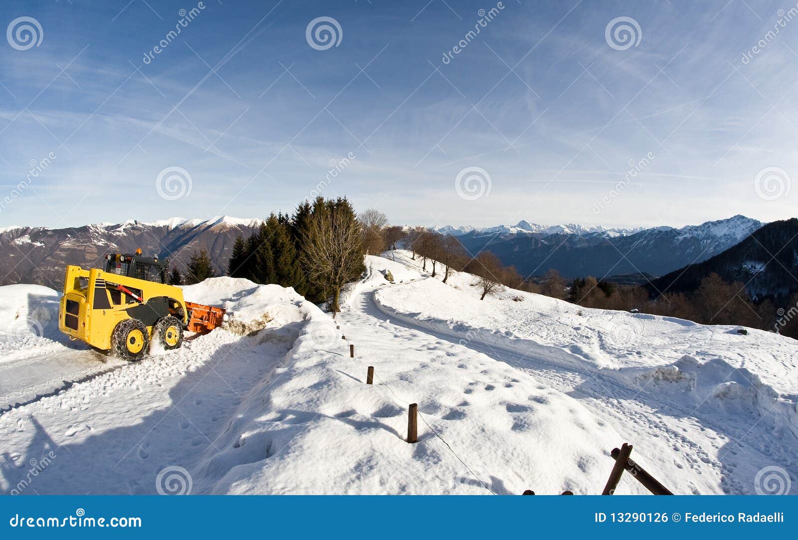 Snow on italian alps stock photo. Image of nature, yellow - 13290126