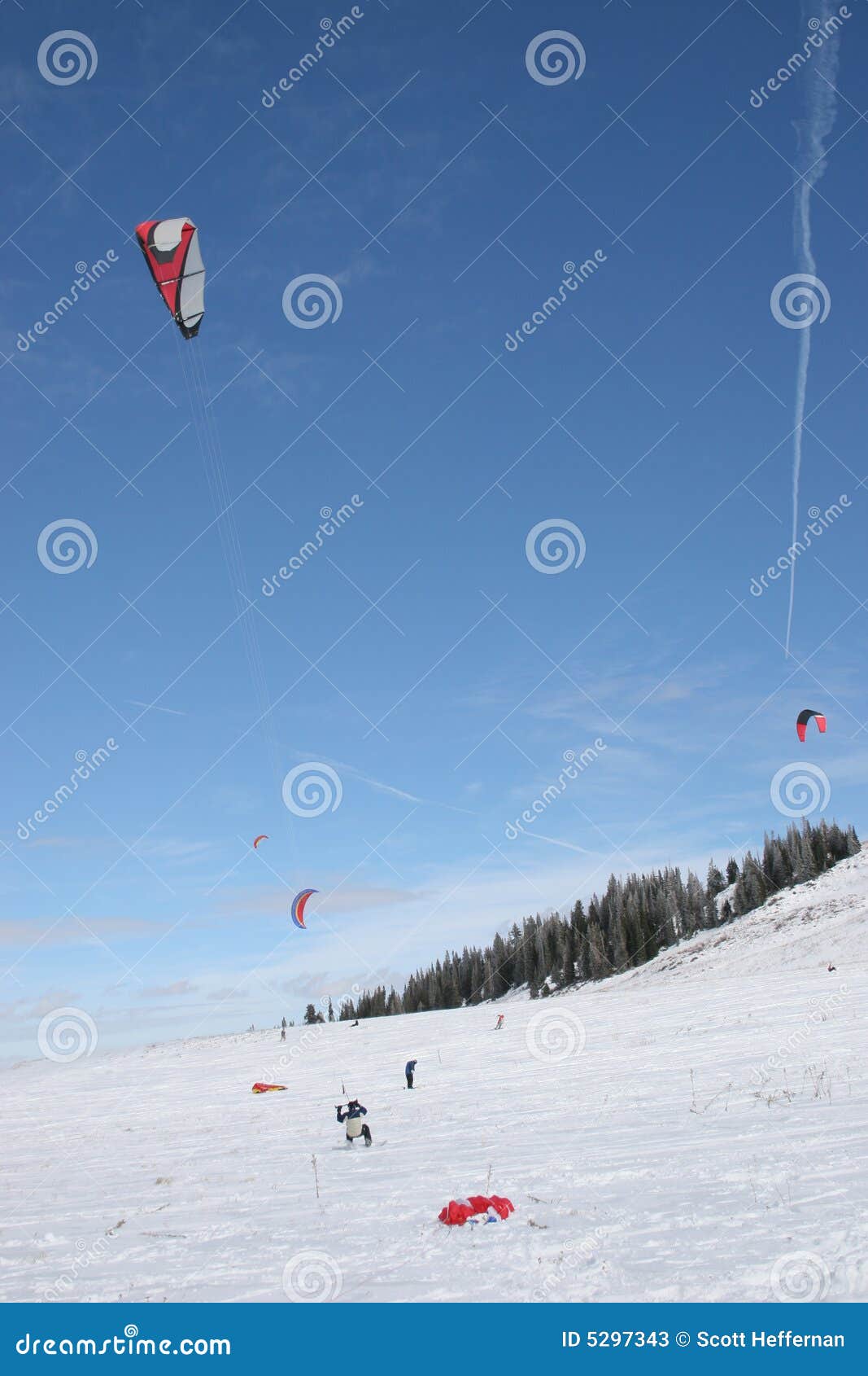 Snow Kiteboarding stock image. Image of utah, sports, unique - 5297343