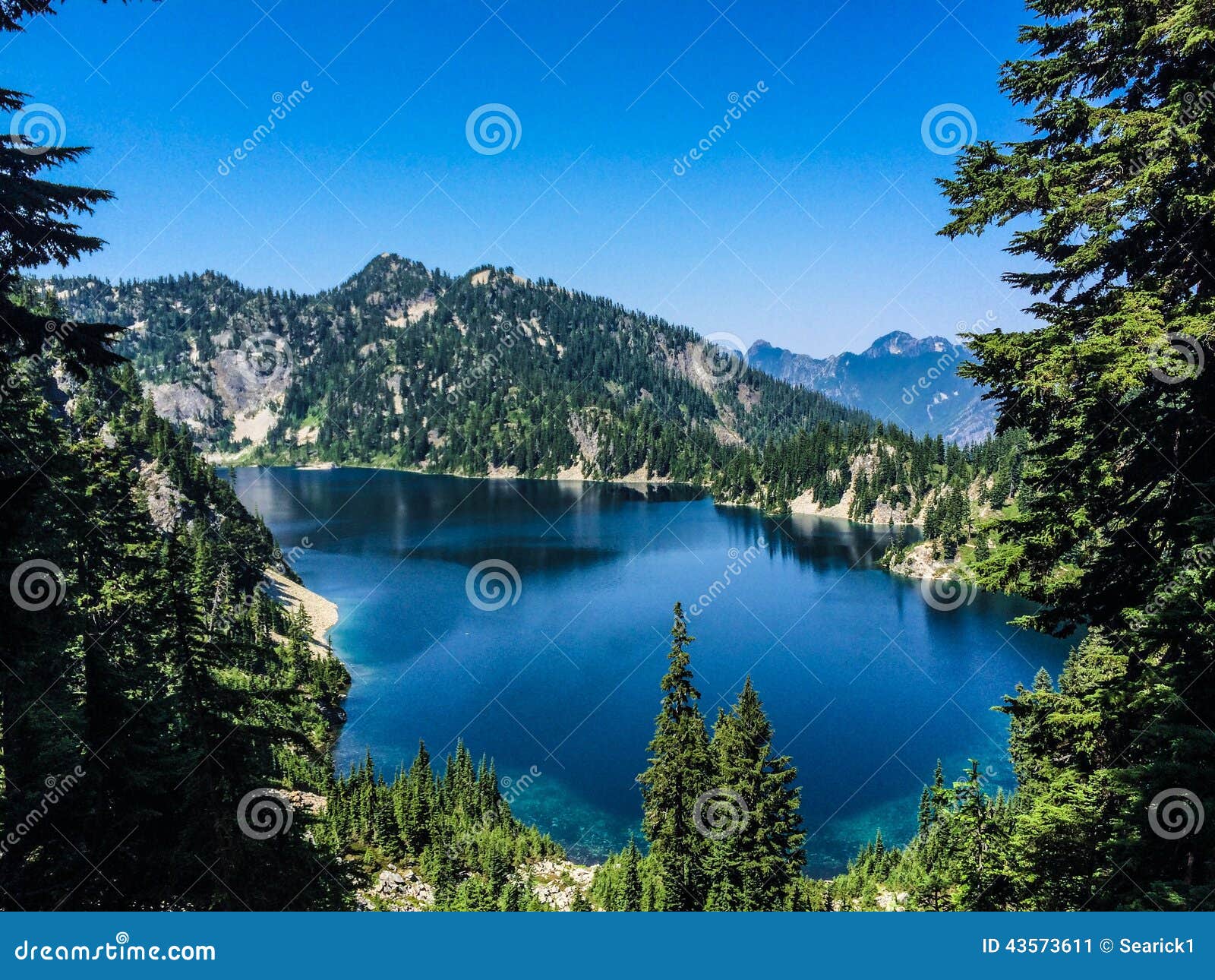 Snow lake stock image. Image of snow, hike, glacier, washington - 43573611