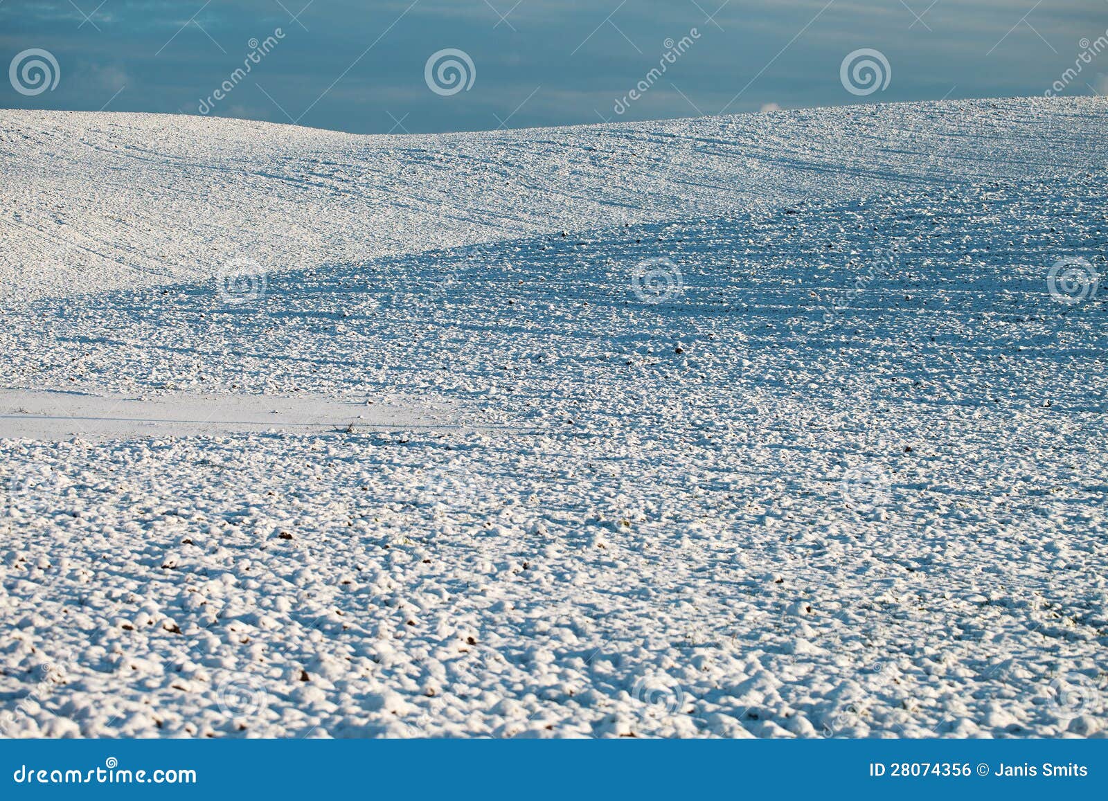 Snow on land. stock photo. Image of frost, land, nature - 28074356