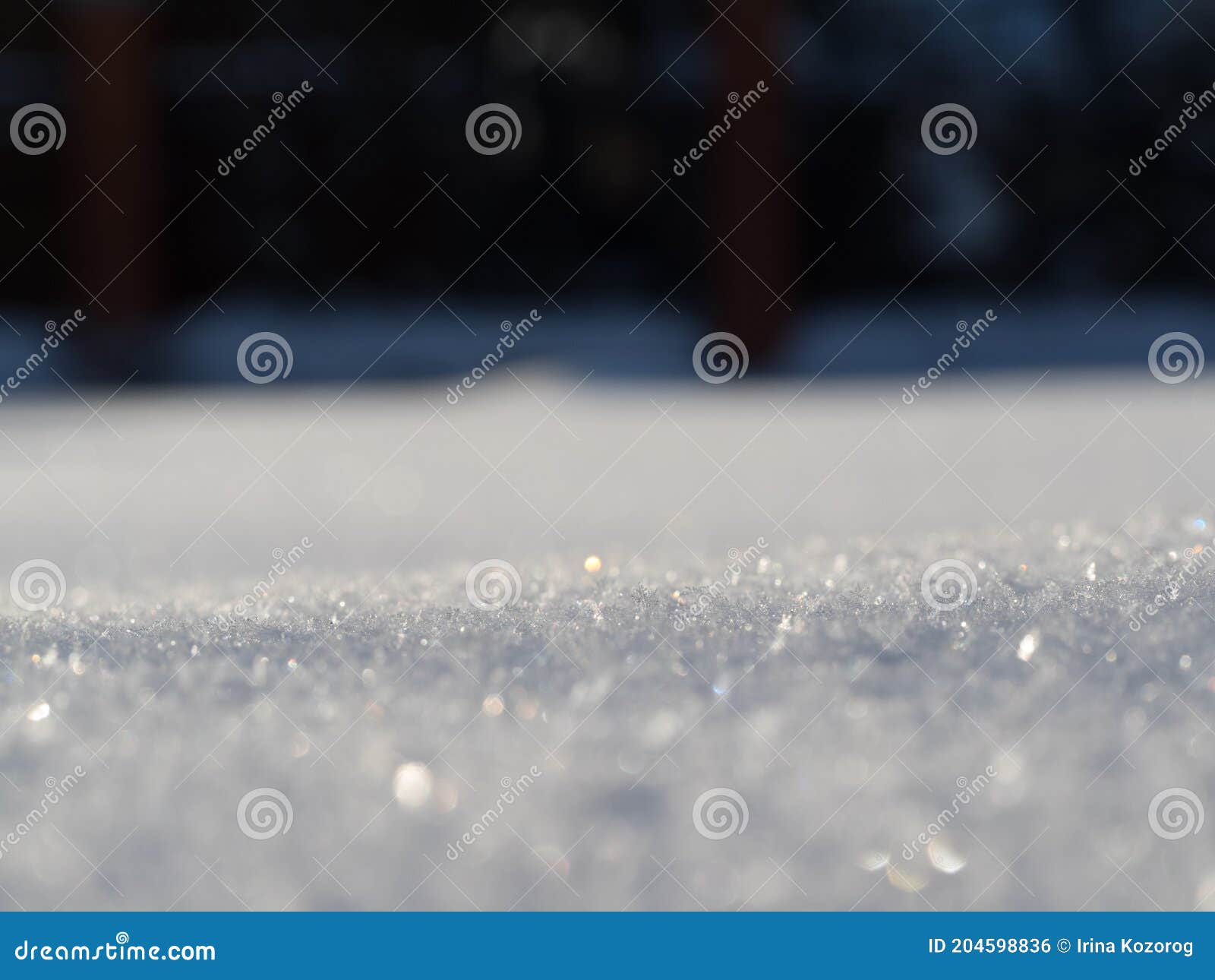 Snow Lane. the Surface of Frozen Snow Stock Photo - Image of calm ...