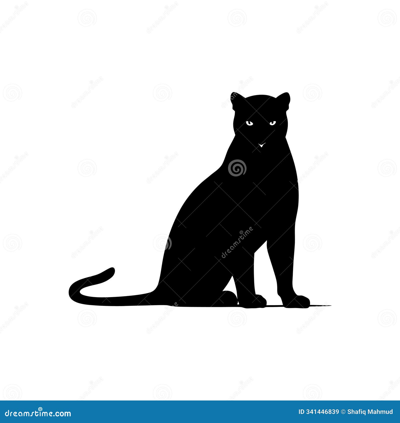 Snow Leopard Silhouette