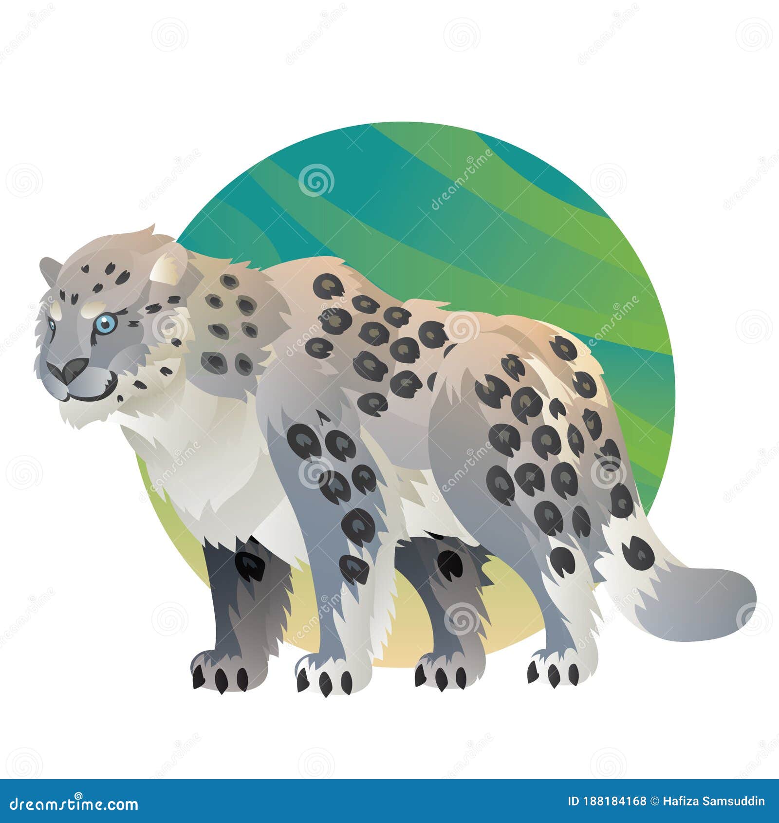 Snow Leopard Vector