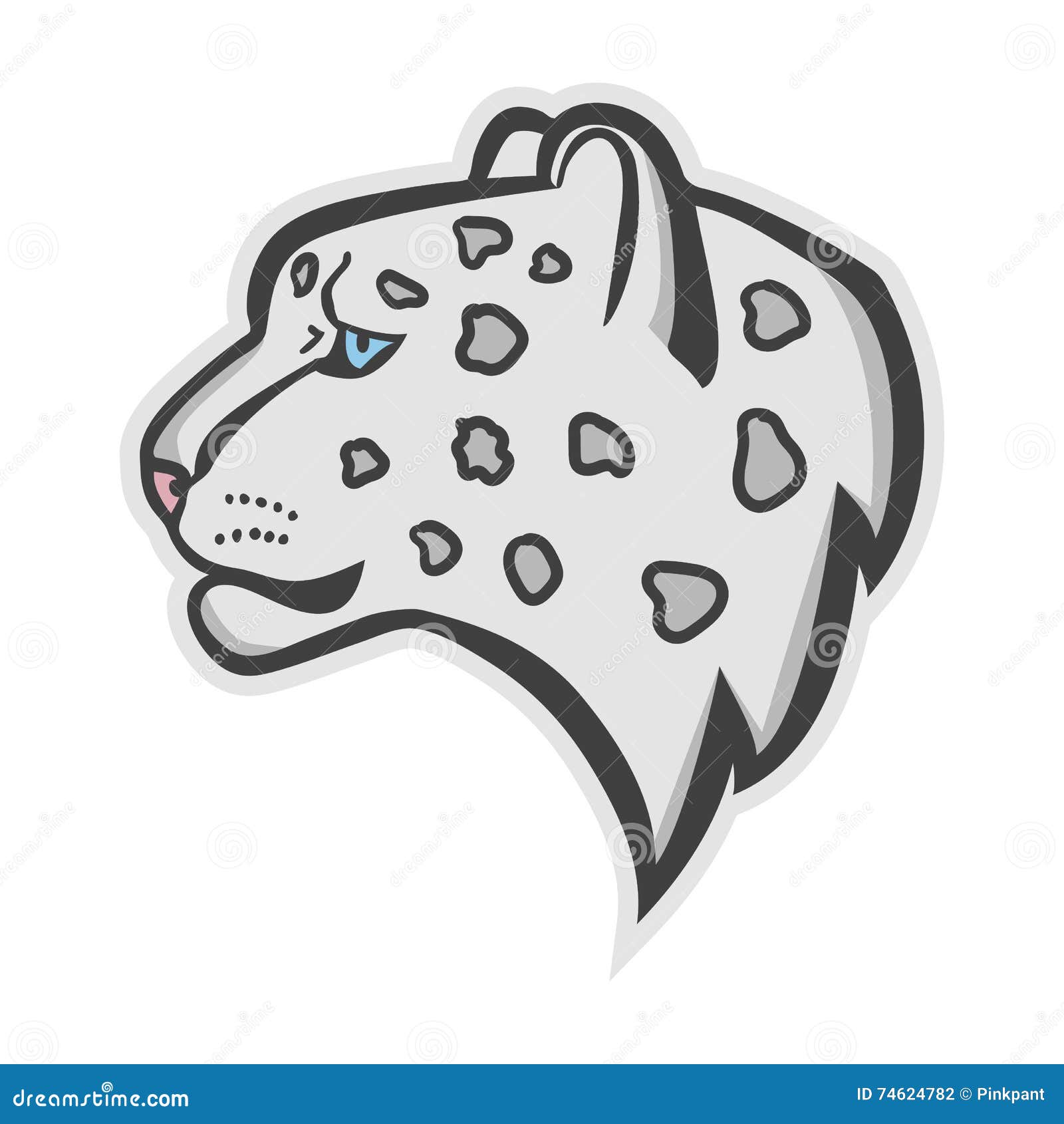 Leopard Logo Set. Angry, Leopard. Predator Animal. Tameless Color Logo ...