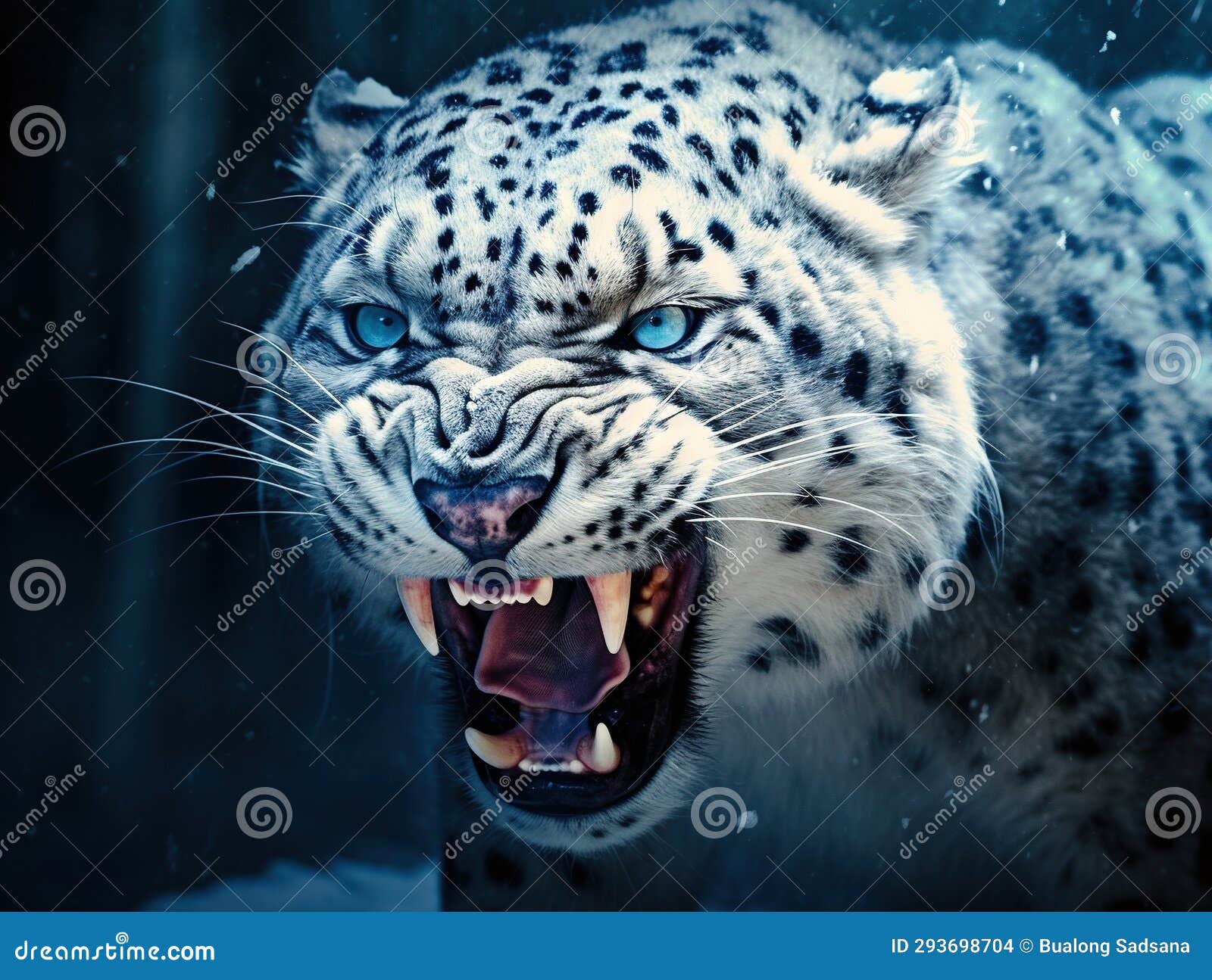 Ai Generated Illustration Wildlife Concept of Snow Leopard Stock ...