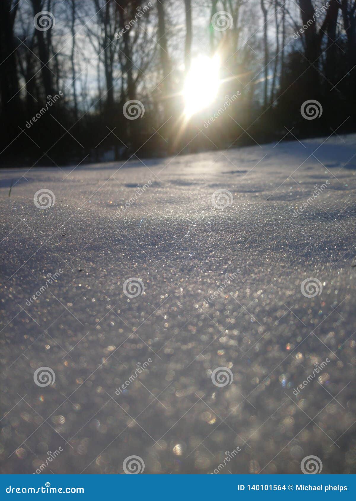 Snow and light stock photo. Image of light, snow, perspective - 140101564