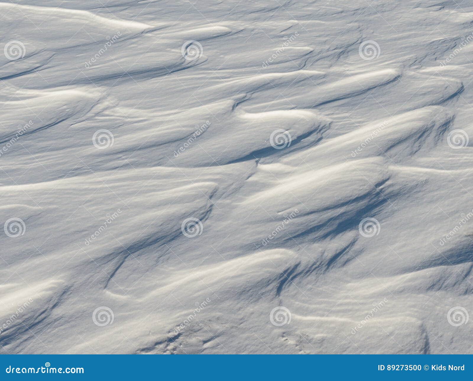 Snow Like Waves Frozen from the Winter Winds. Stock Photo - Image of ...