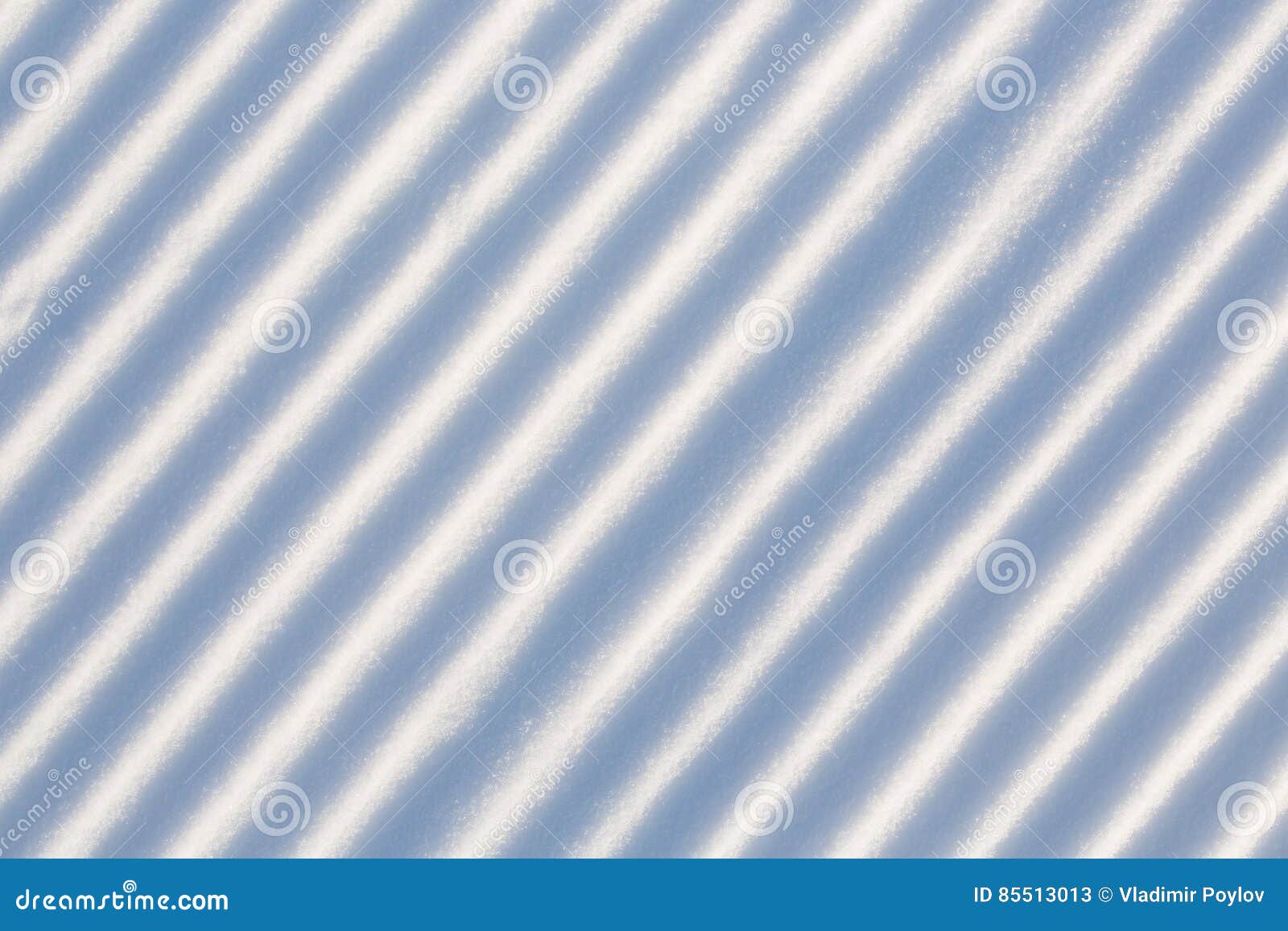 Snow Lines Made from a Snow Machine on a Ski Slope. Stock Image - Image ...