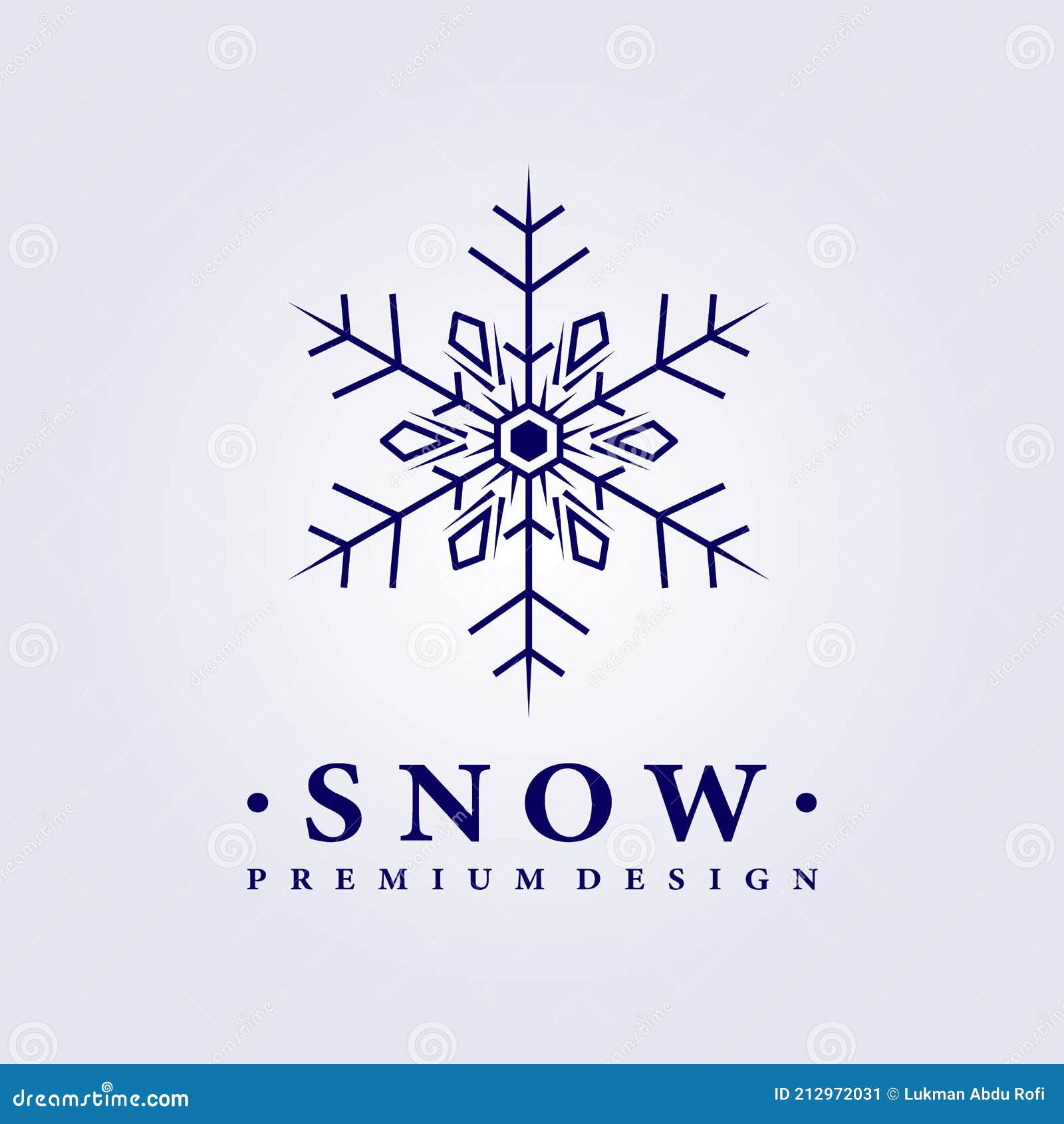 Snow Logo Vector Illustration Design Line Art Very Simple Icons Symbol ...