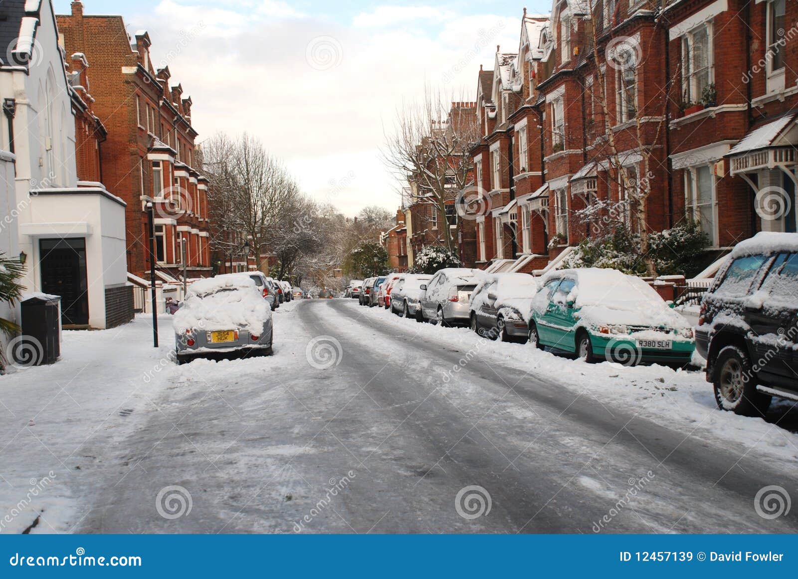Snow in London. editorial stock image. Image of snow - 12457139