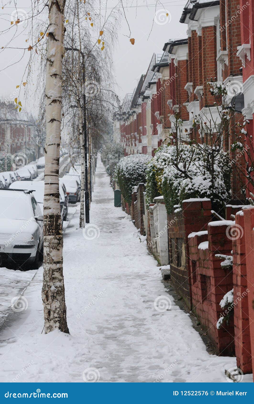 Snow in London street editorial photo. Image of london - 12522576