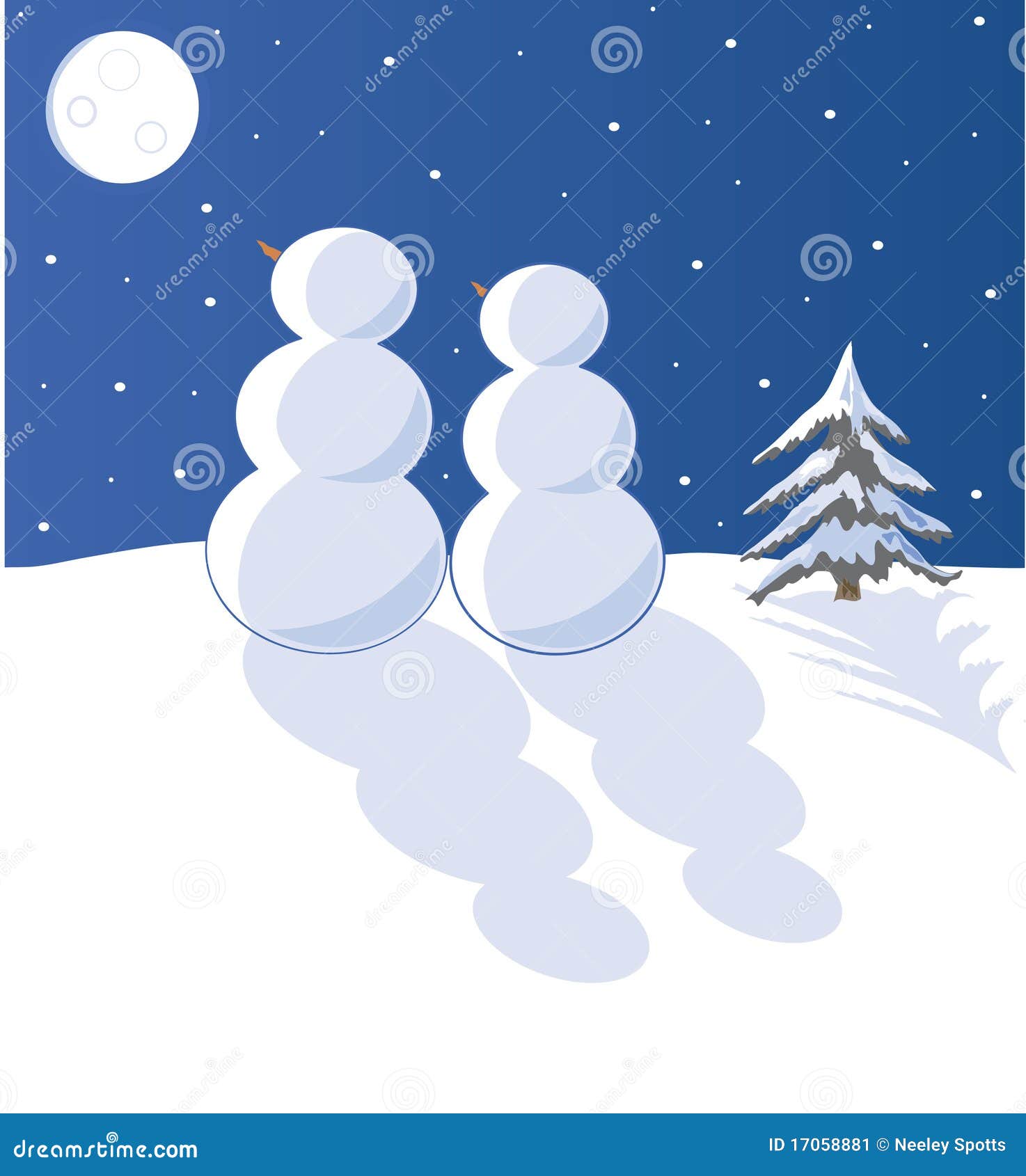 Snow in Love stock vector. Illustration of snow, christmas - 17058881