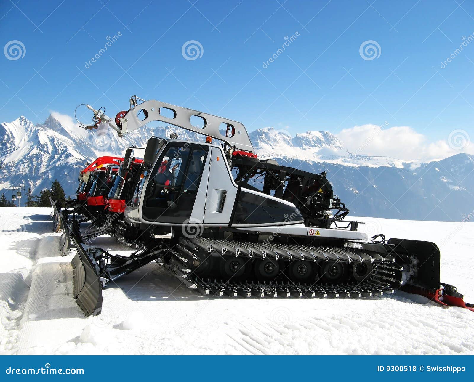 Snow machines stock photo. Image of chill, help, frost - 9300518