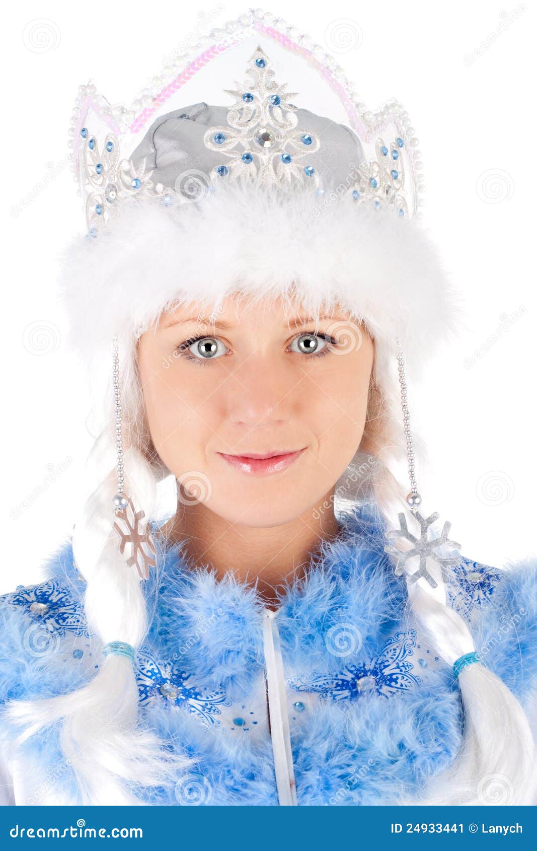 Snow Maiden stock image. Image of caucasian, pretty, celebrate - 24933441