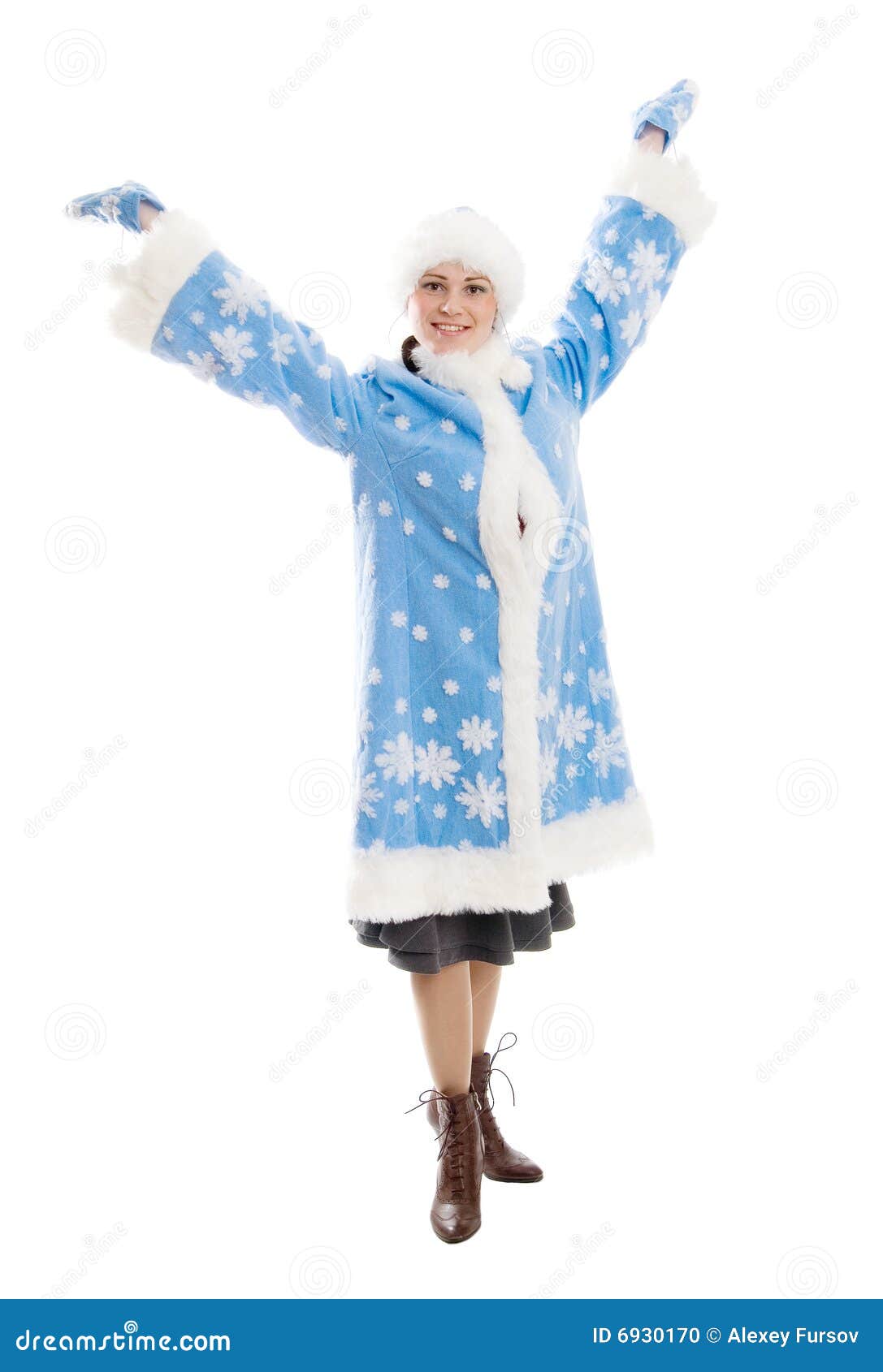 Snow Maiden stock photo. Image of cold, cute, christmas - 6930170