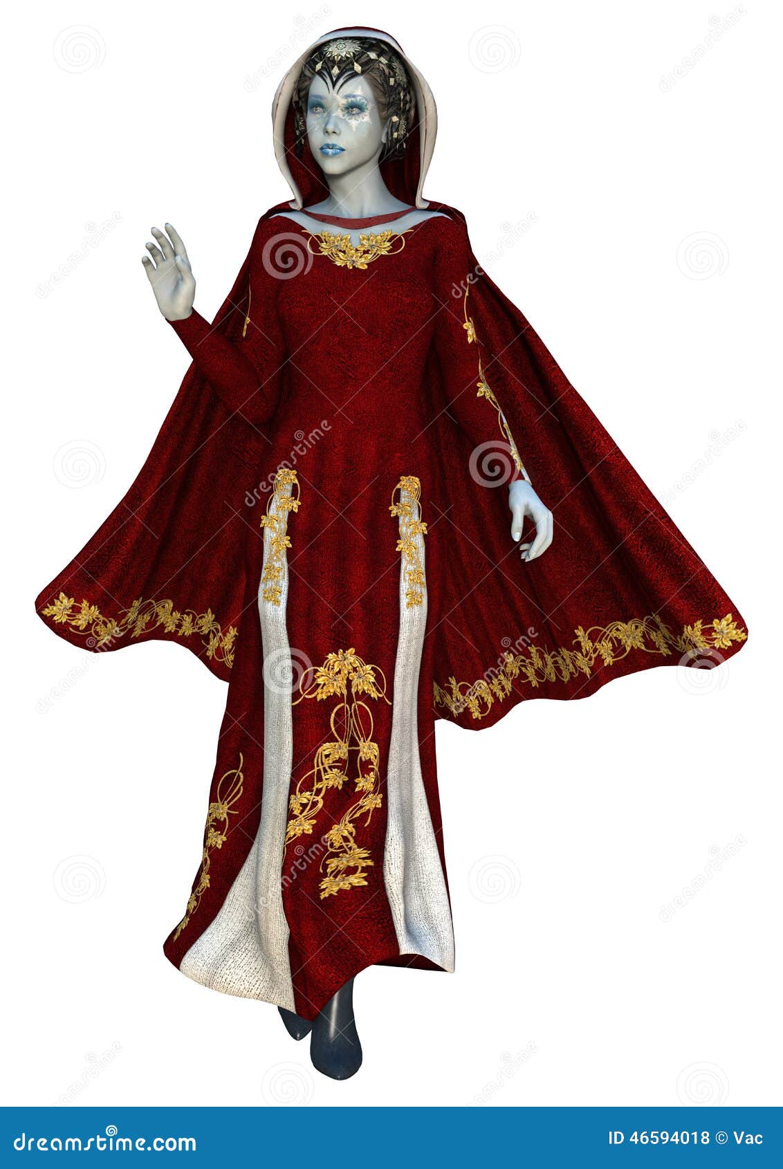 Snow Maiden stock illustration. Illustration of maiden - 46594018