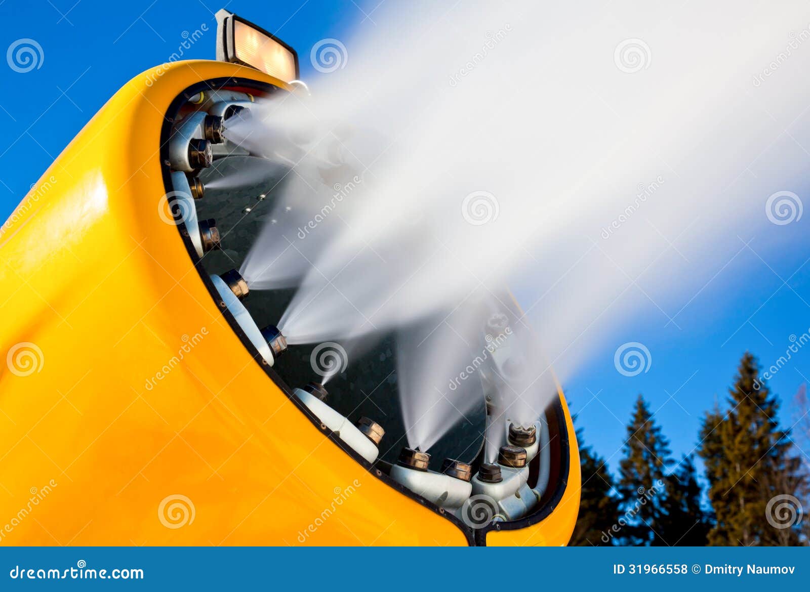Snow making gun stock photo. Image of spray, winter, snowboarding ...