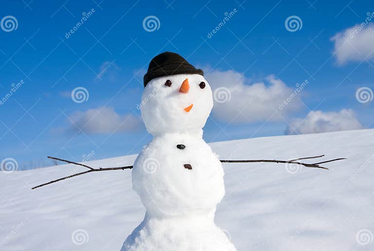 Snow man stock photo. Image of season, texture, xmas - 27263362