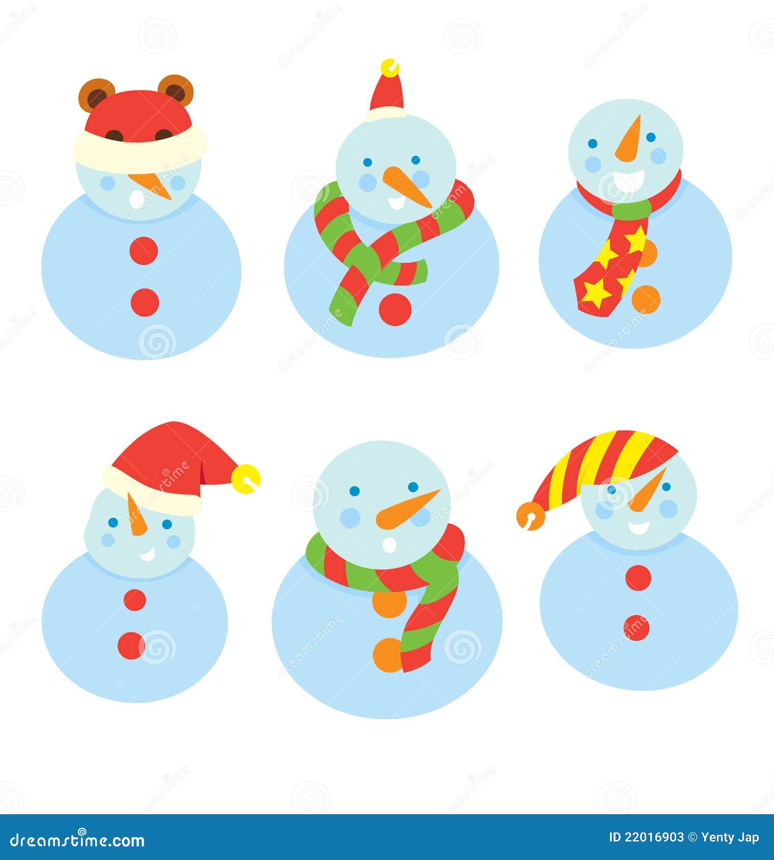 Snow Man Friends stock vector. Illustration of celebration - 22016903