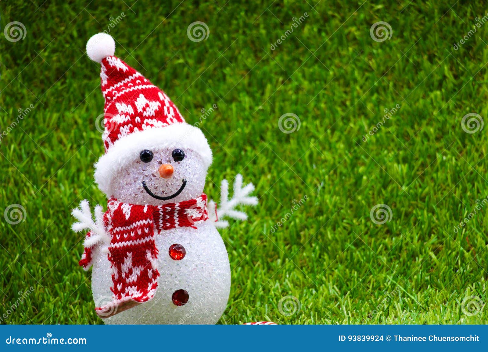Snow Man and Golf Ball on X`mas Time Stock Photo - Image of happy ...